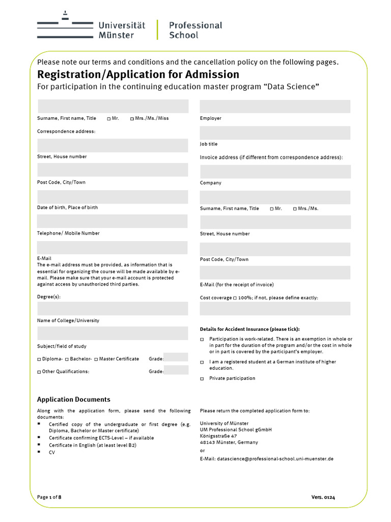 Application Form Data Science UMPS 2024 | PDF | Value Added Tax ...