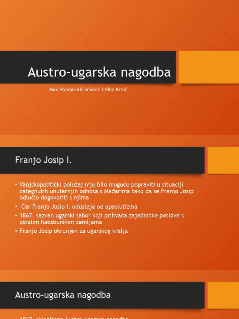 Austro Ugarska Nagodba | PDF