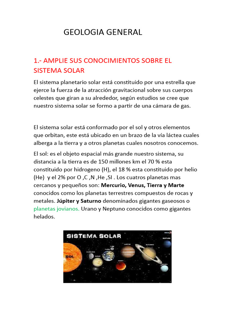 Geología General: Estructuras y Procesos | PDF | Geología | Tierra