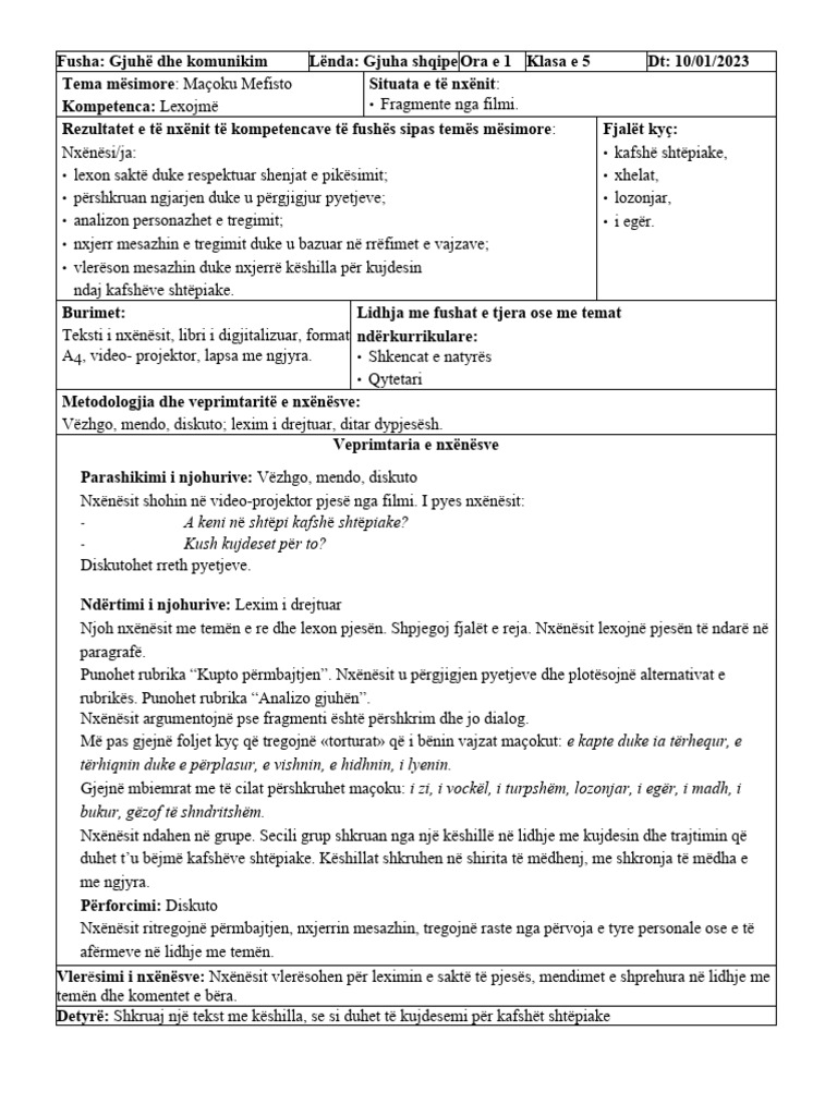 Ditari 10 Janar 2023 | PDF