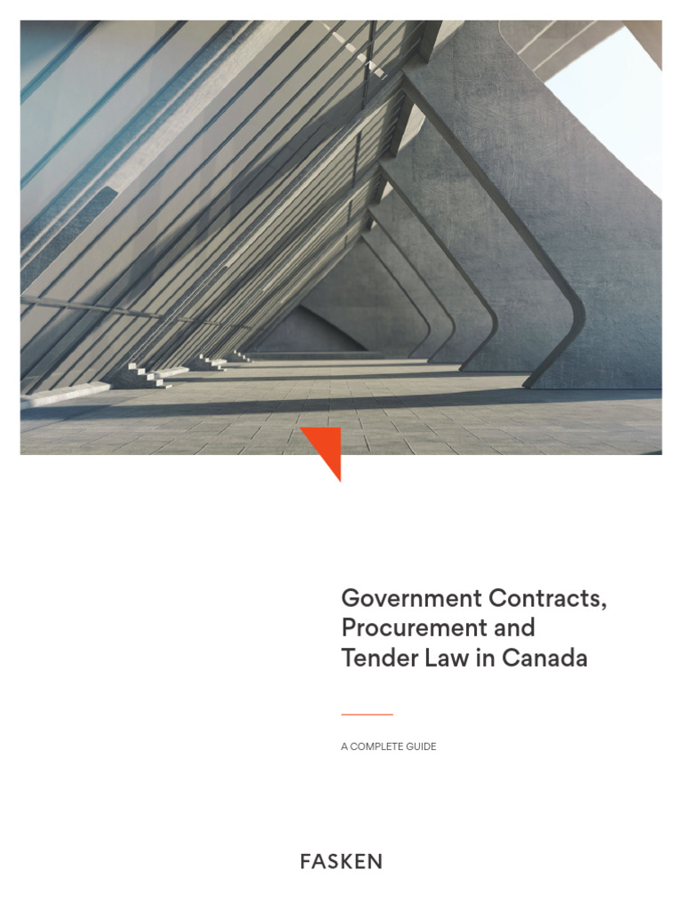 Government Contracts Procurement and Tender Law in Canada | PDF ...