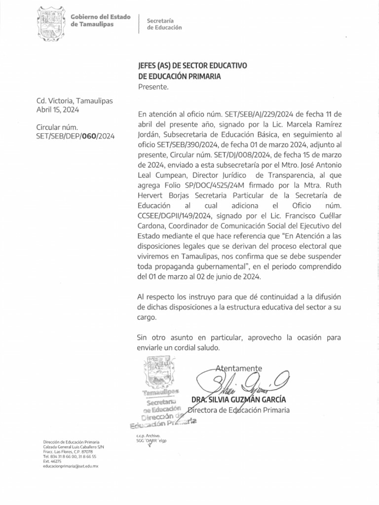 Circular Nã - M. 060 | PDF