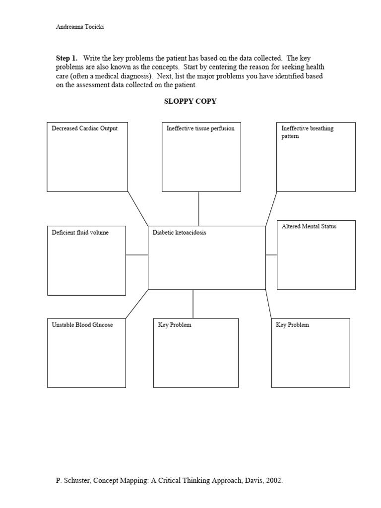 Concept Map Template - Andreanna Tocicki | PDF | Diabetes | Hyperglycemia