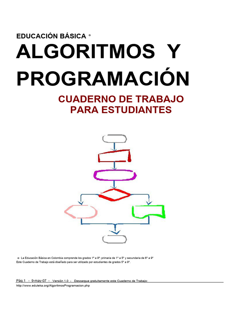 Algoritmos Programacion Cuaderno Pdf Algoritmos Variable Matemáticas 