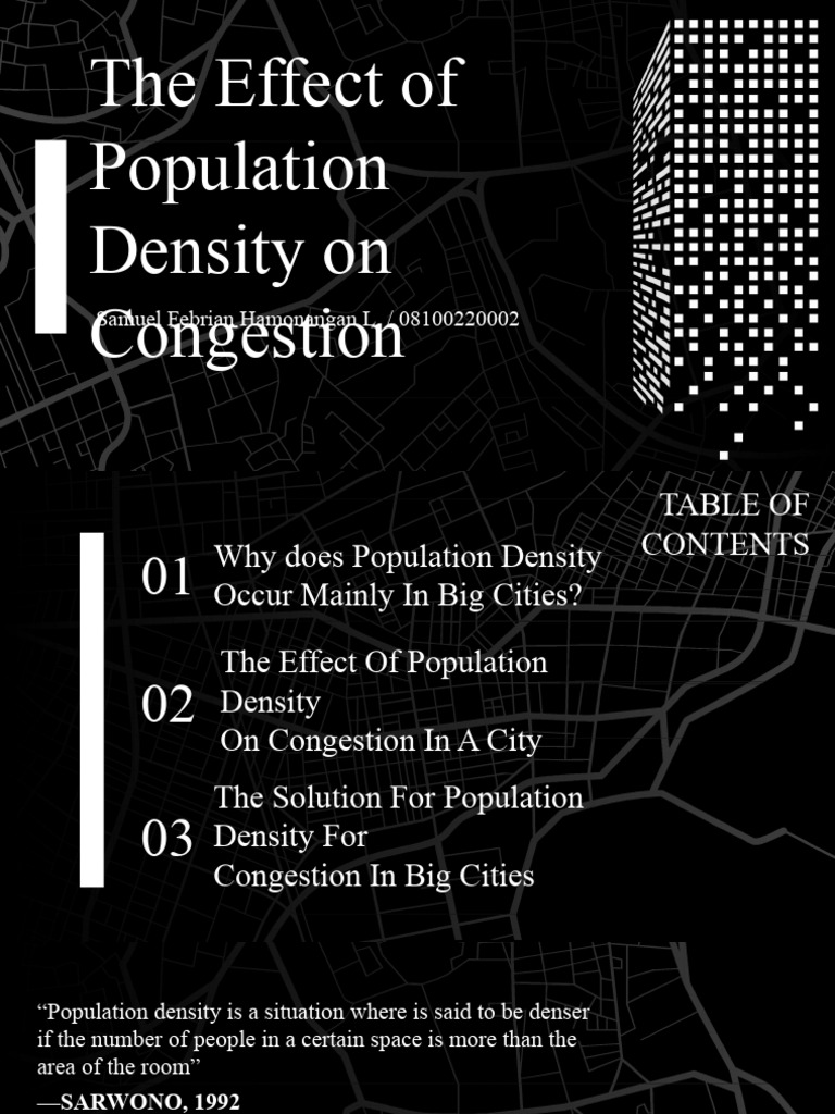 The Effect of Population Density On Congestion | PDF | Sustainability ...