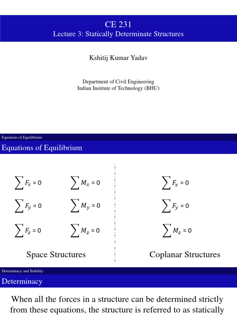 Structural Mechanics 1 Lecture3 | PDF