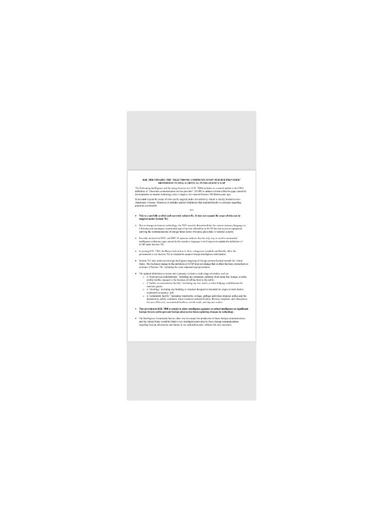Admin Memo On Section 702 | PDF Admin Memo On Section 702 | PDF