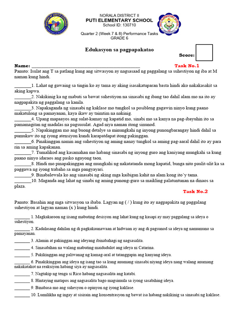 Q2_Performance task Week7-8 | PDF