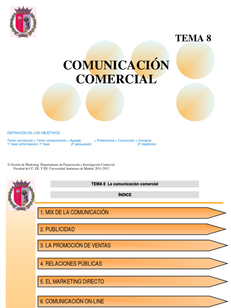 Tema 8 Comunicacion Comercial | PDF | Marketing | Publicidad