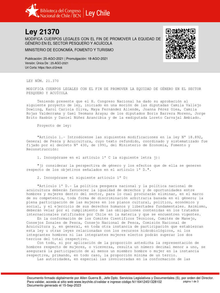 Ley 21370 - 25 AGO 2021 | PDF | Justicia | Crimen y violencia