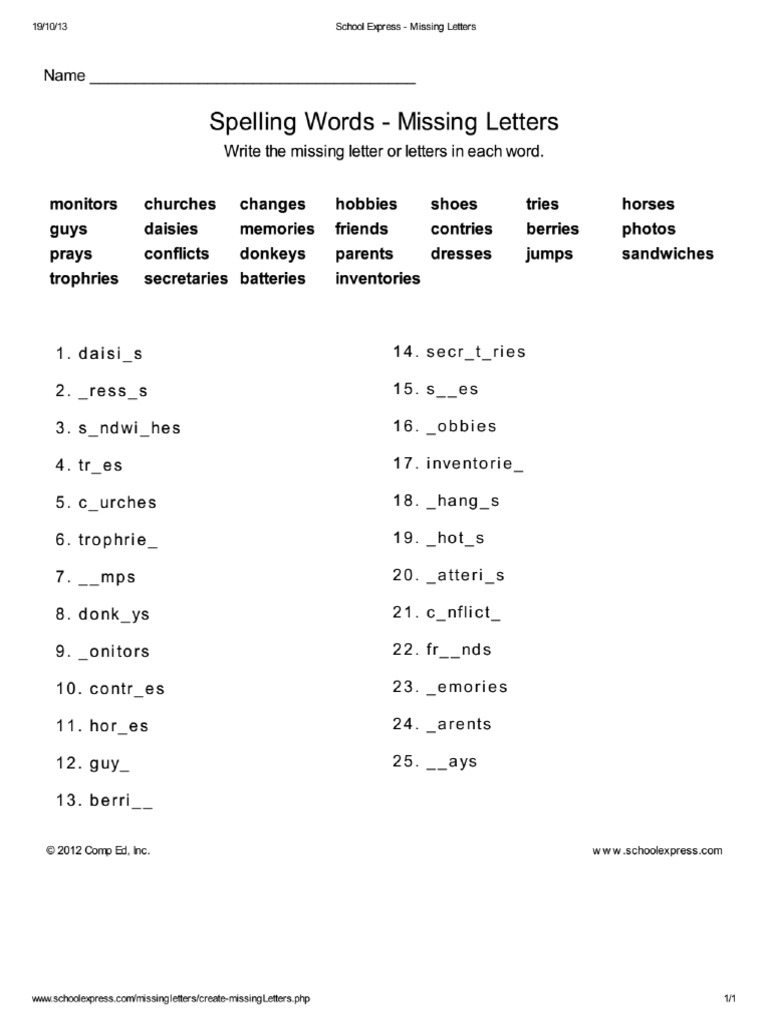 Lesson 1 - Adding -s and -es Missing | PDF Lesson 1 - Adding -s and -es Missing | PDF