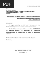 Formato Carta Posgrado | PDF | Crecimiento personal y profesional
