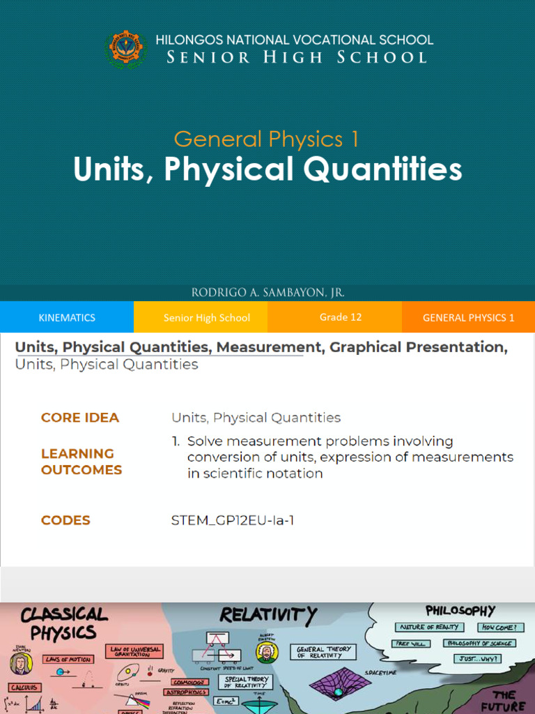 Lesson 1 Units Physical Quantities | Download Free PDF | International System Of Units | Science