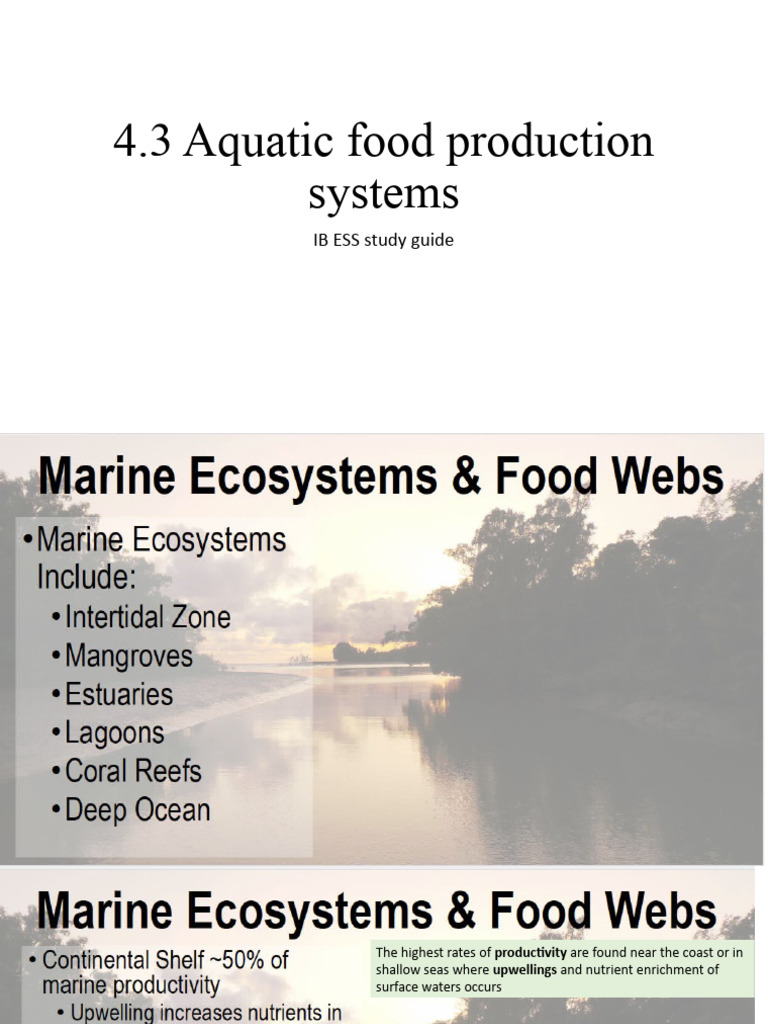 4.3 ESS Study Guide | PDF | Aquaculture | Phytoplankton