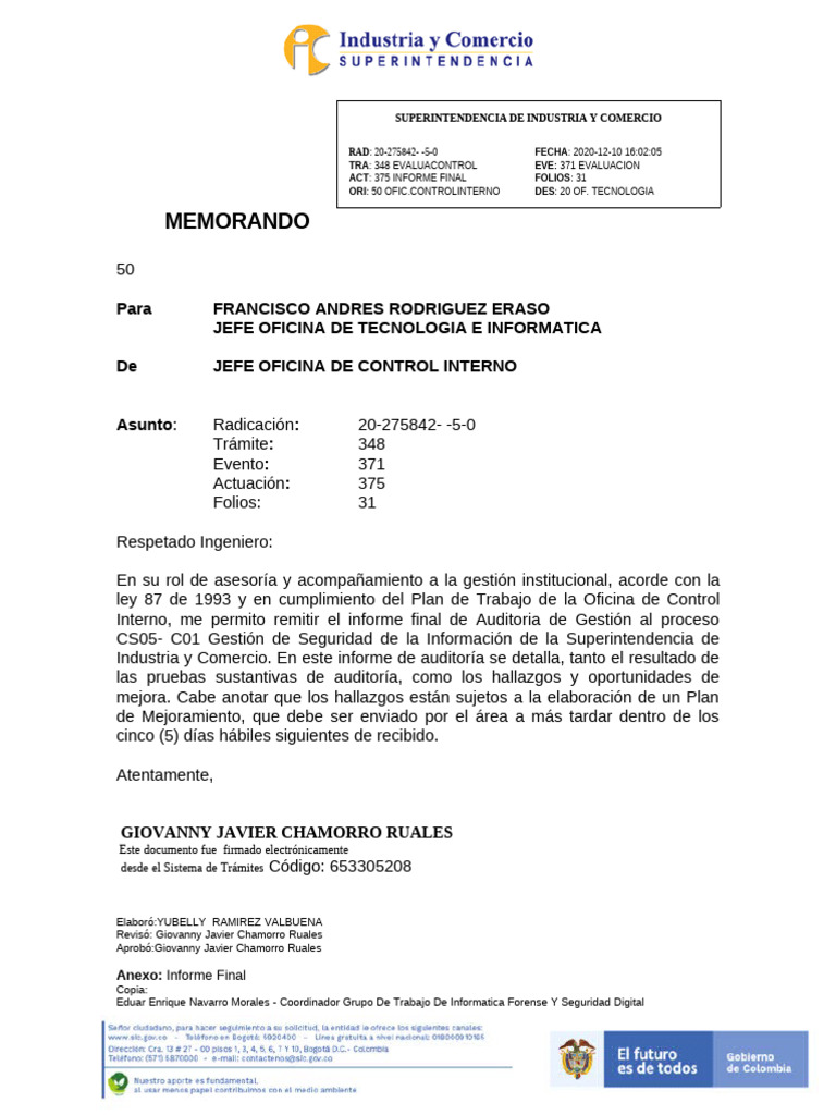 Ejemplo-Informe-Auditoria-TI-de Gestión Seguridad de La Información ...