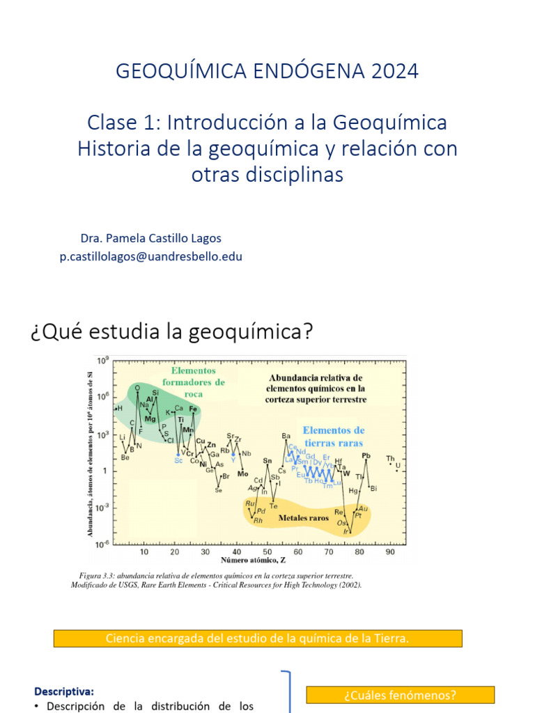 Teoría 1. Historia de La Geoquímica | PDF | Compuestos químicos ...