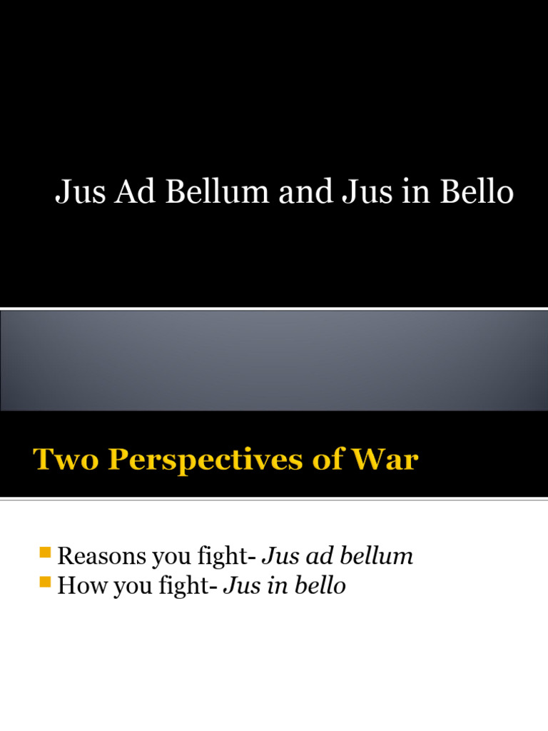 Jus in Bello- PIL | PDF | International Humanitarian Law | Law Of War