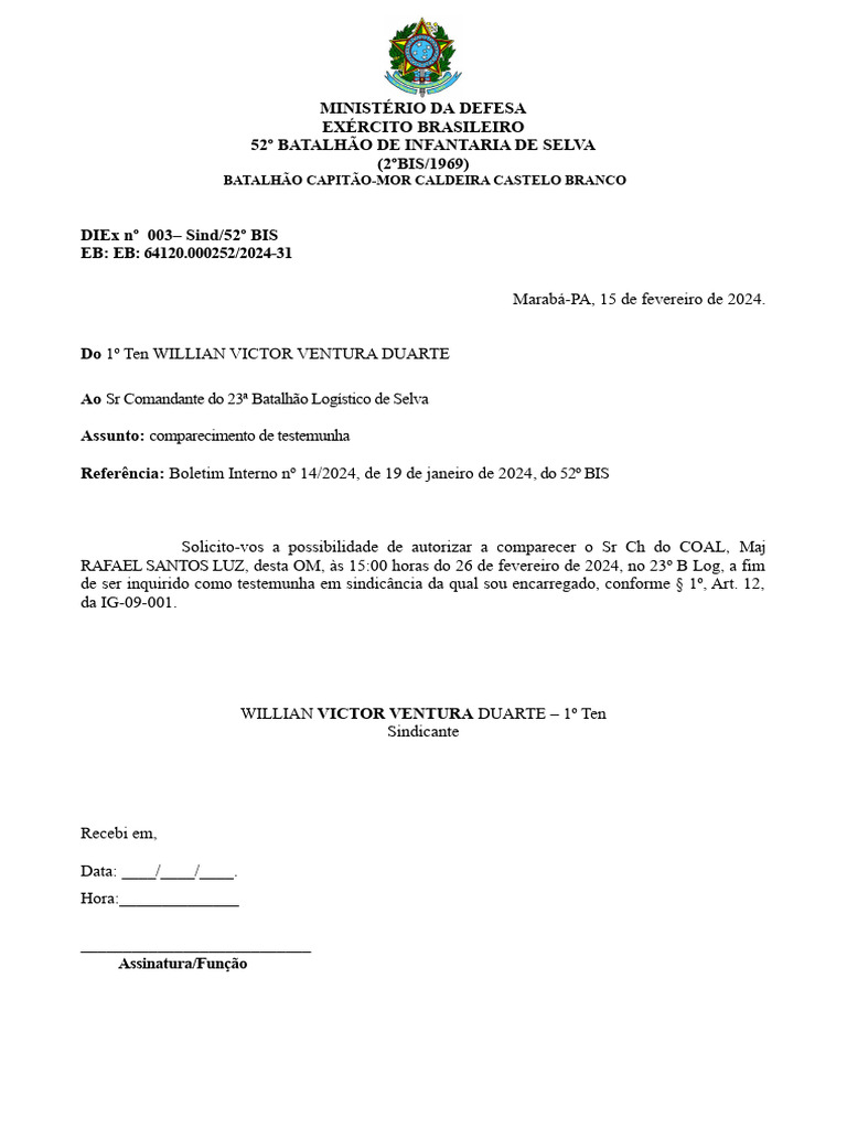 DIEX 003 - CMT 23 B Log | PDF