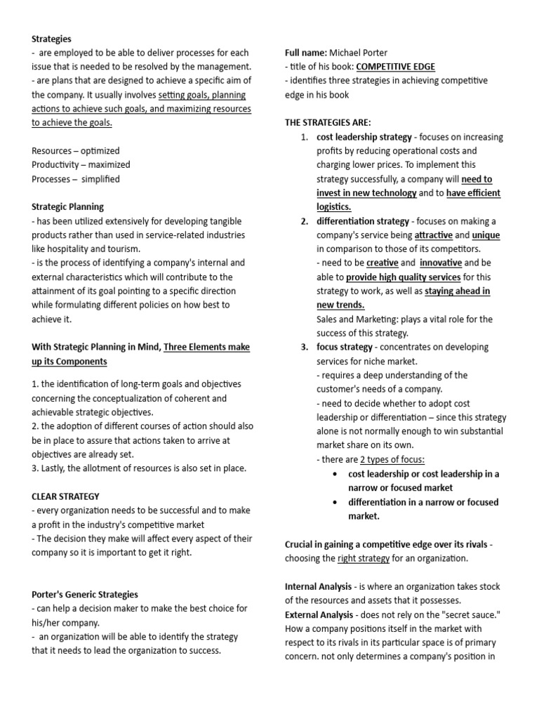 Tqm Module 4 | PDF | Strategic Management | Goal