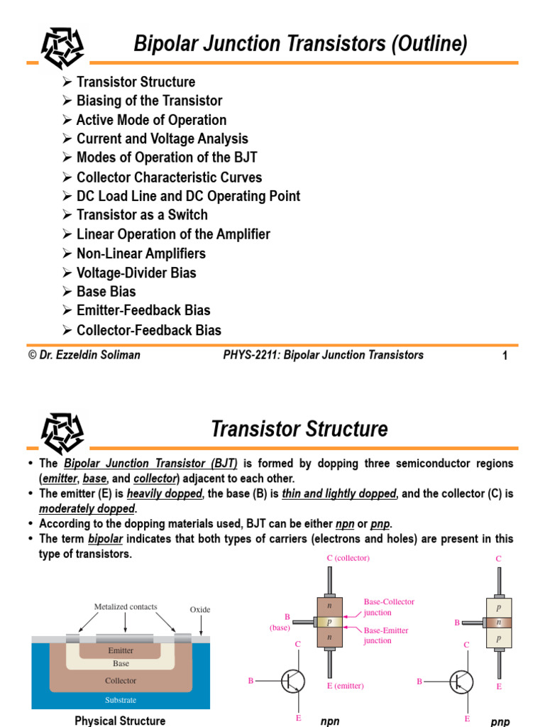 Chapter4 Lecture Notes | PDF | Bipolar Junction Transistor | Transistor