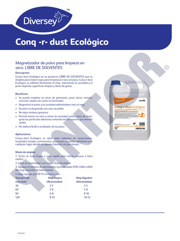 4 Conq - R - Dust Ecológico Hds | PDF | Agua | Higiene Ocupacional