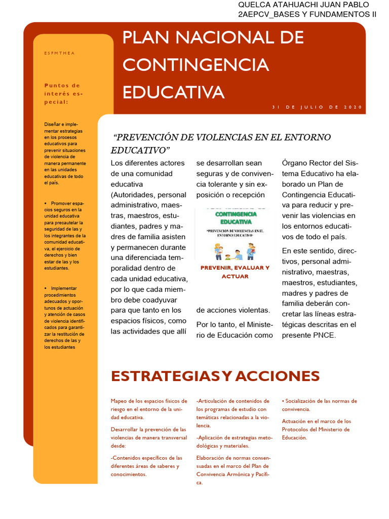 2a - Epcv - Bases Pnce - Quelca Atahuachi Juan Pablo | PDF | Crecimiento personal y profesional