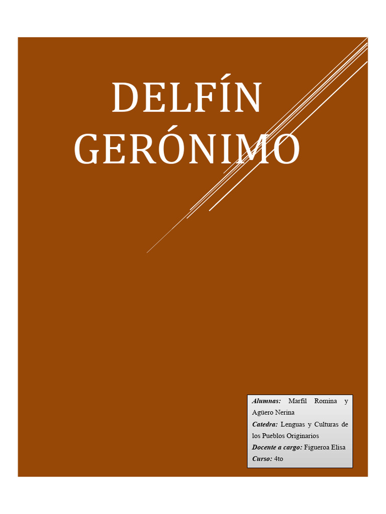 Delfín Gerónimo | PDF | Colonialismo | Nación