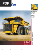 Komatsu 930E-5 Specifications Overview | PDF | Horsepower | Tire