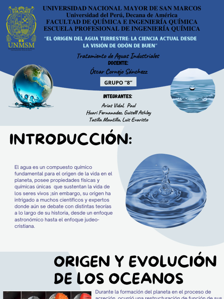 Origen Del Agua | Descargar gratis PDF | Agua | Tierra