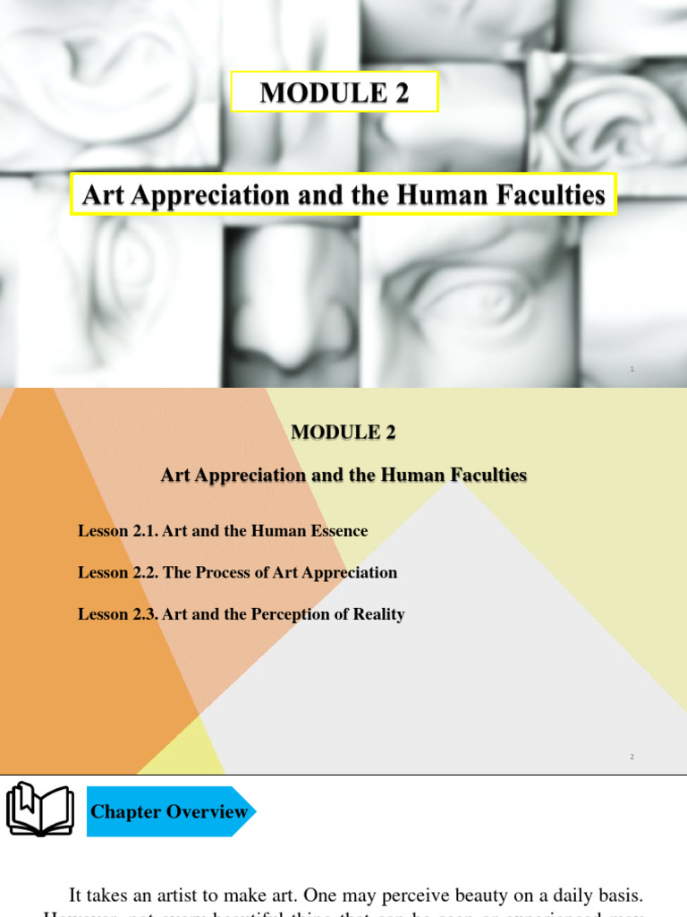 Art Appreciation - Module 2 | PDF | Senses | Perception
