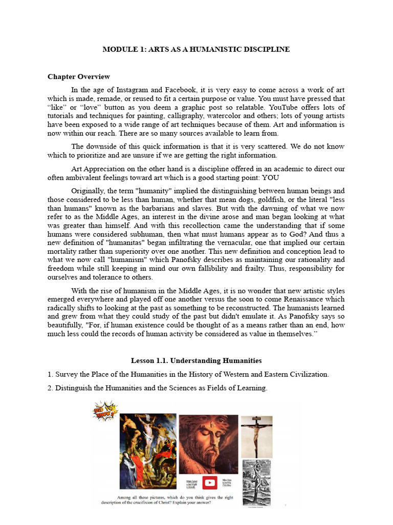 Module 1 Art App Pdf Humanities Renaissance