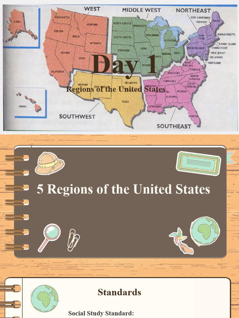 Regions of The United States Day 1 | PDF | Southwestern United States ...