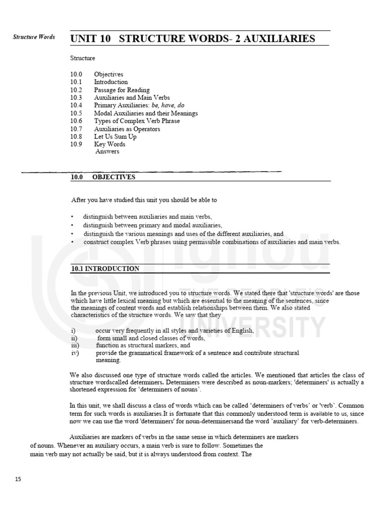 Unit 10 | PDF | Verb | Grammatical Tense