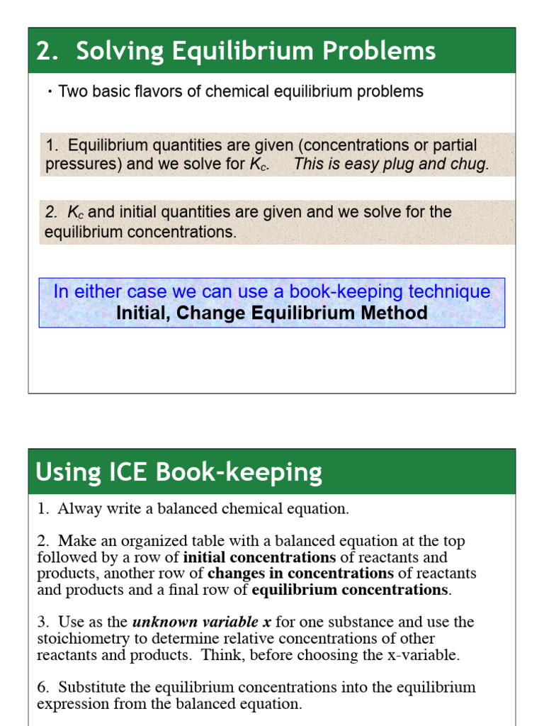 Lecture 4 | PDF | Chemical Equilibrium | Equations