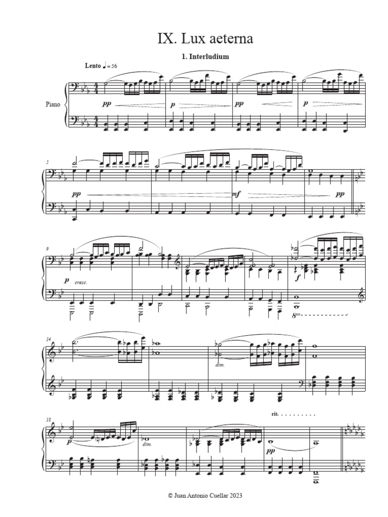 Requiem - Lux Aeterna | PDF