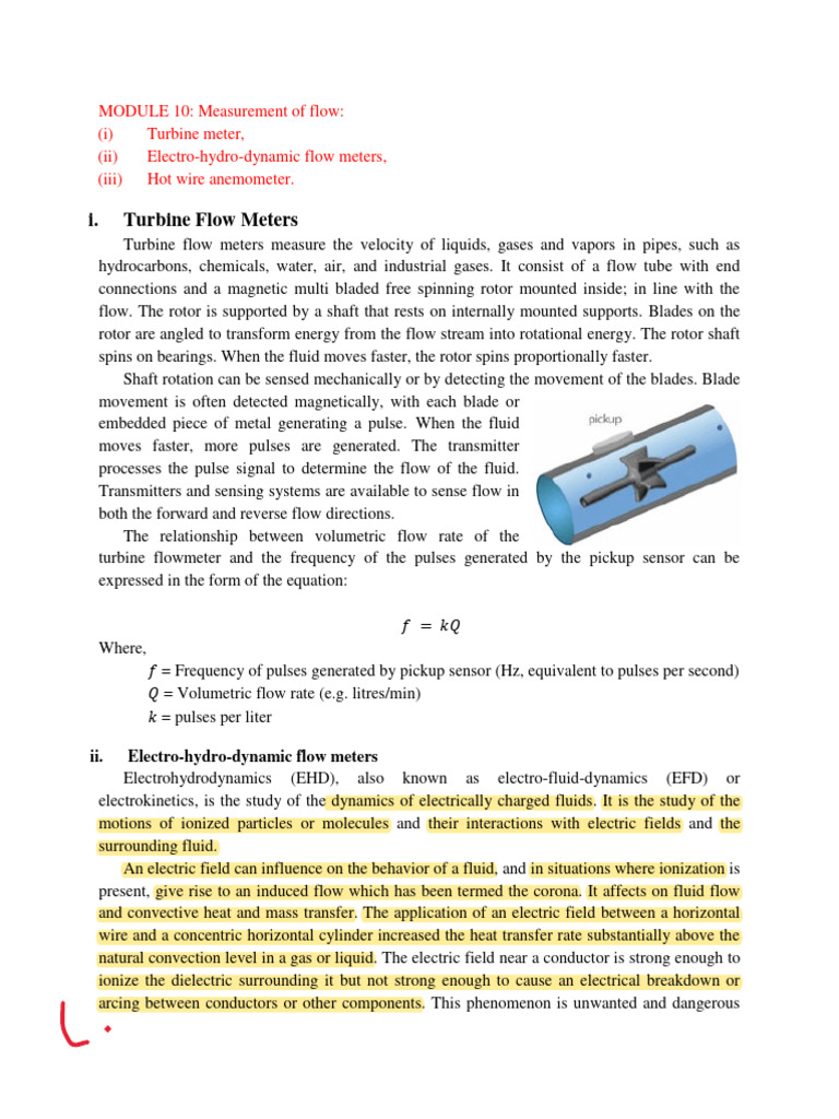 Flow Measurement Techniques Explained | PDF | Flow Measurement | Turbine