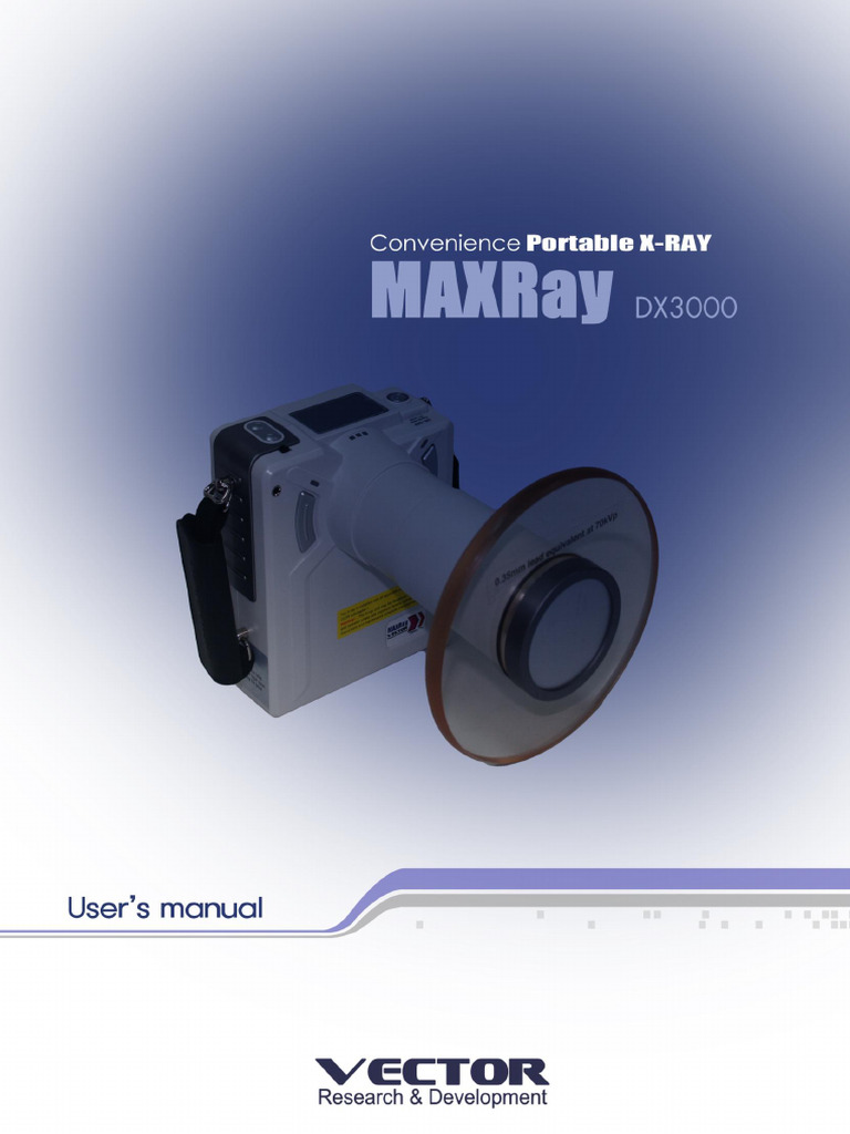 MAXRay (DX3000) Manual EN 4V20172 M | PDF | X Ray | Radiography