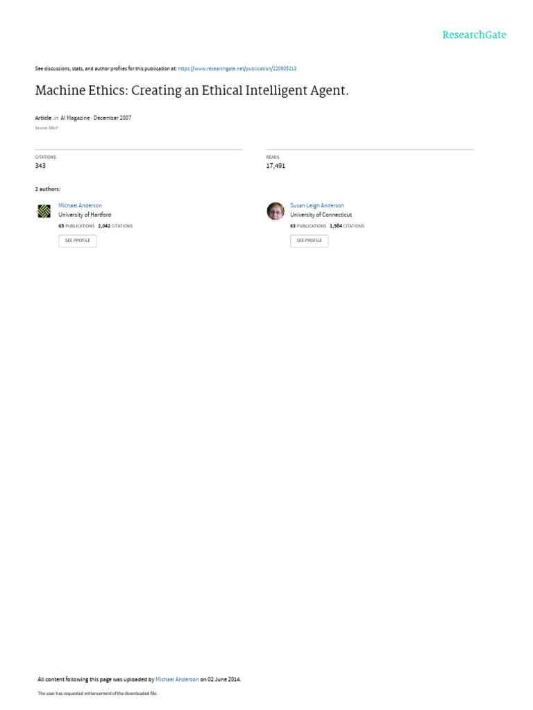 Machine_Ethics_Creating_an_Ethical_Intelligent_Age | PDF | Artificial ...