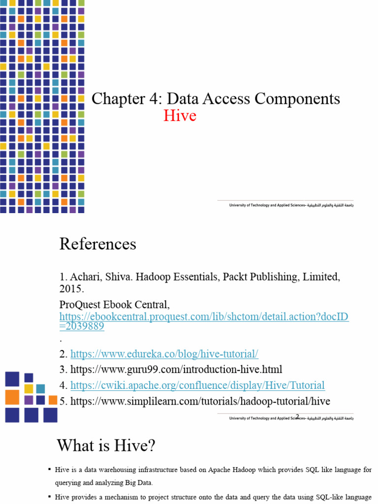 Chapter_4_Data Access – Hive | PDF | Apache Hadoop | Databases