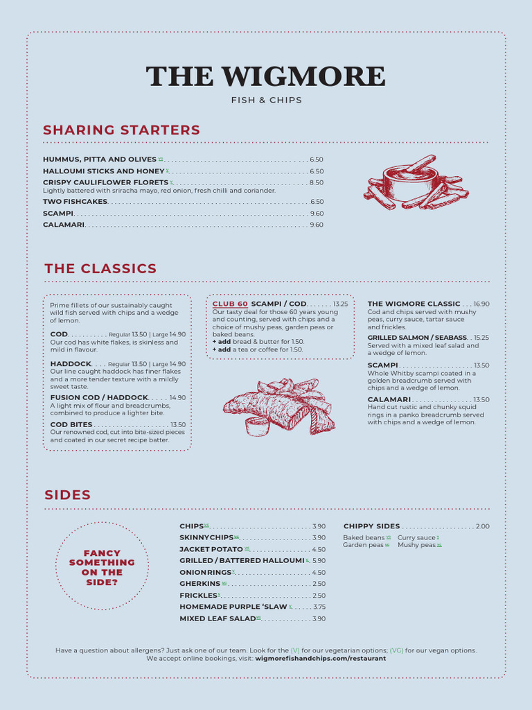 wigmore-main-menu | PDF | Hamburgers | Foods