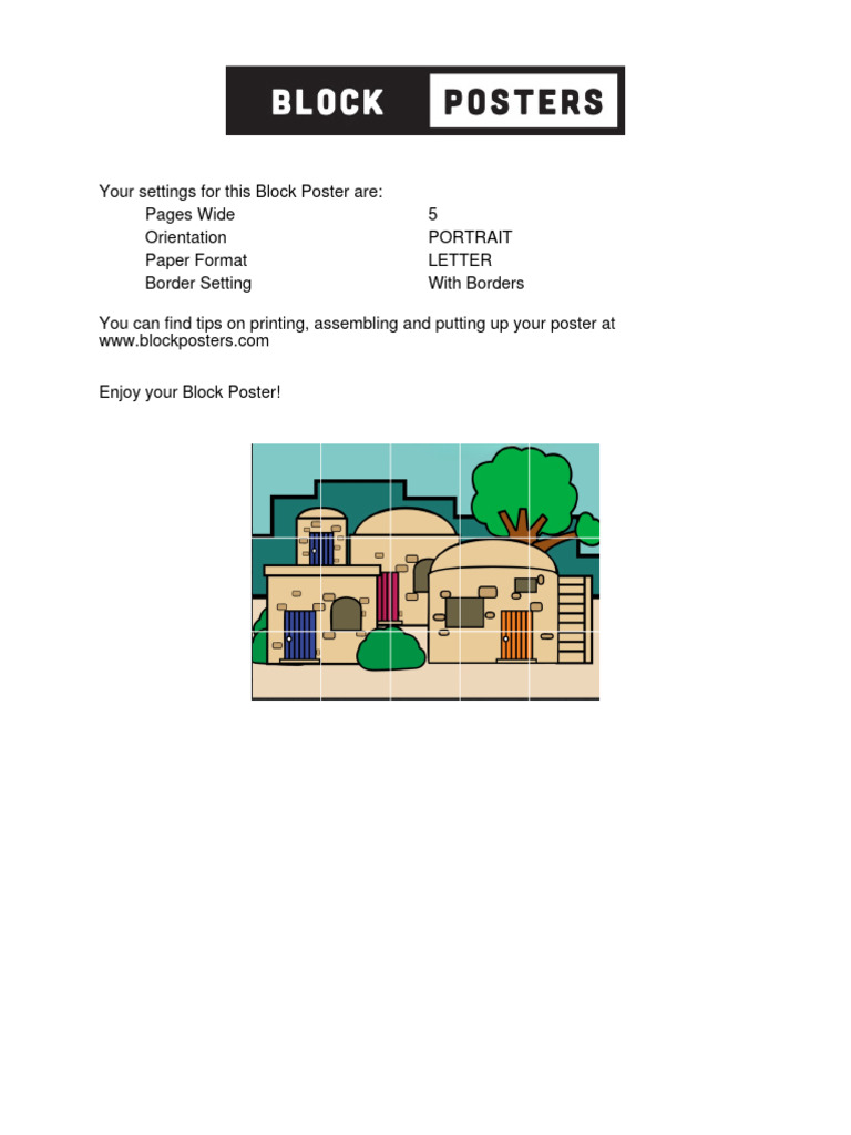 Block Poster Setup Guide | PDF