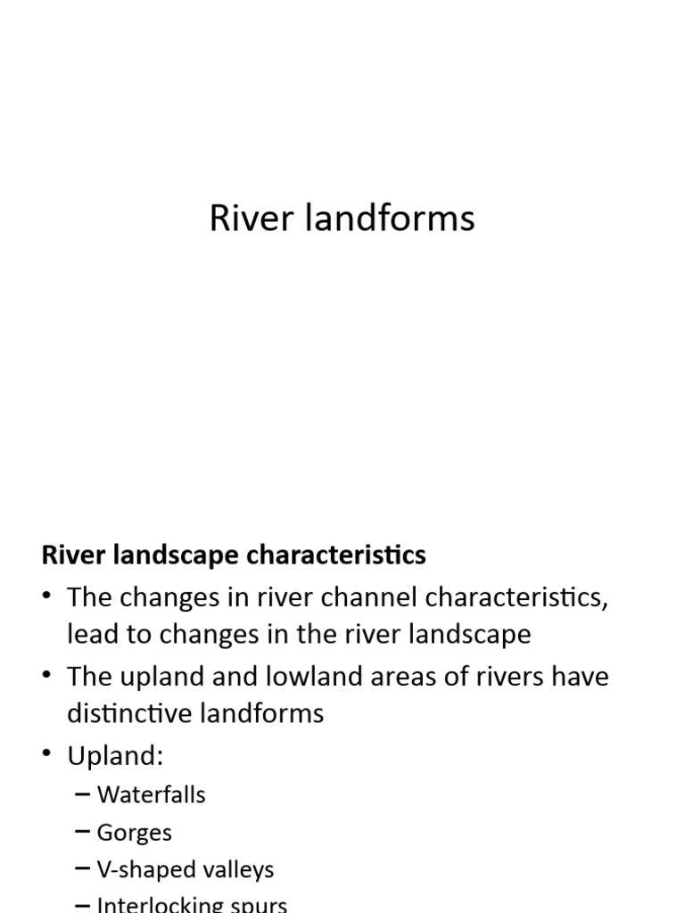 River Landforms: Upland Features Explained | PDF | Travel