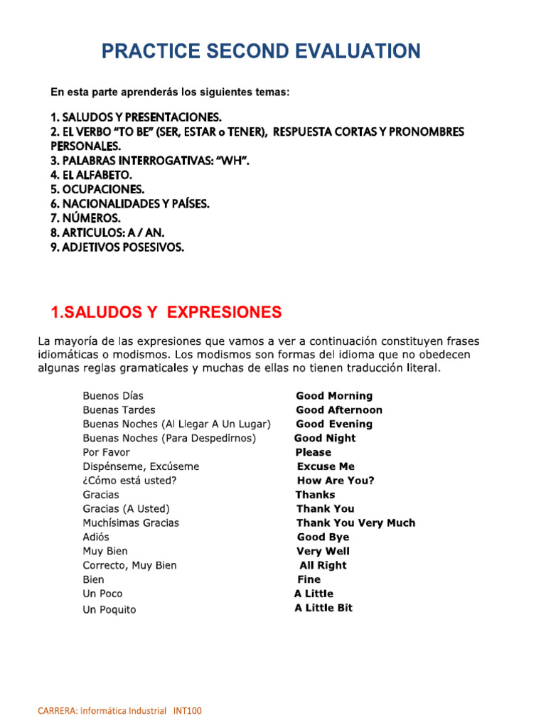 Prac Ingles | PDF