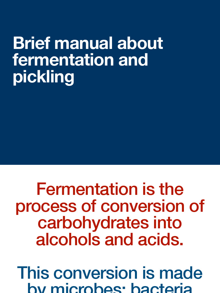 Worldwide Cuisine - Fermentation Basics | PDF | Fermentation | Vinegar