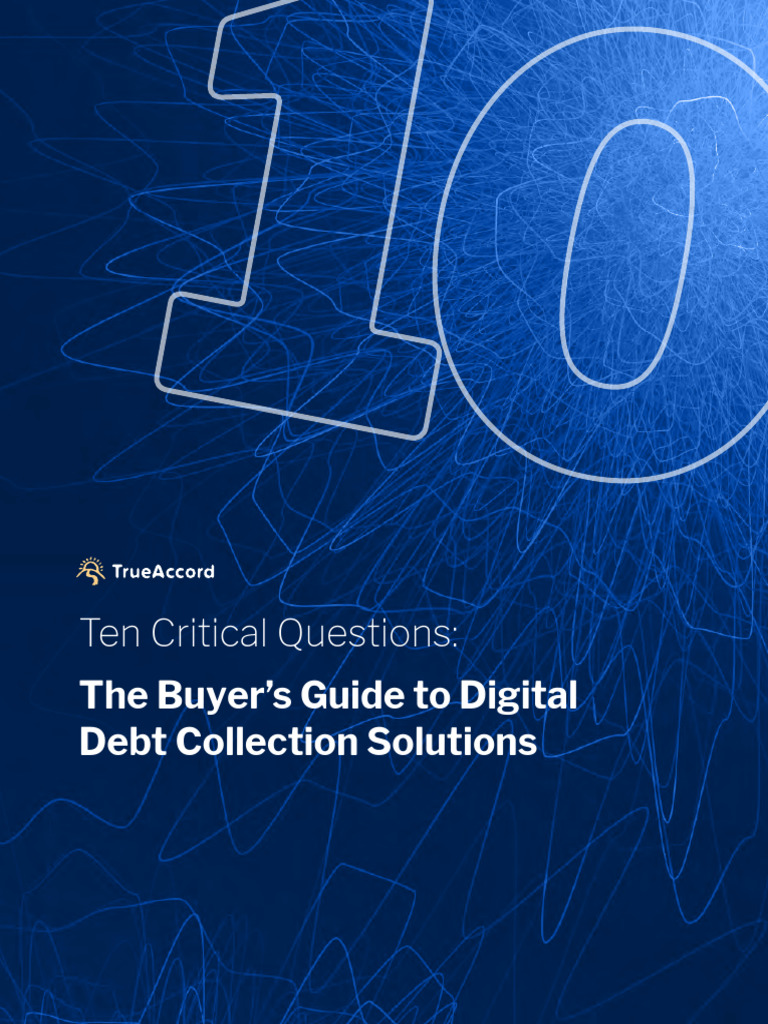TA Buyers Guide To Digital Debt Collections Solutions | PDF | Machine ...