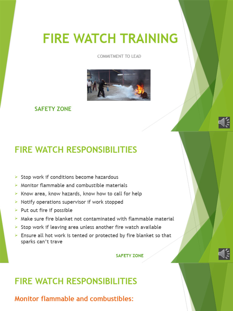 Fire Watch Training and Responsibilities | PDF | Fires | Firefighting