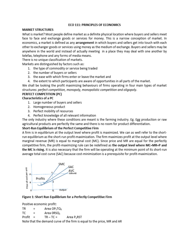 Eco 111 Principles of Economics - 014352 | PDF | Profit (Economics ...