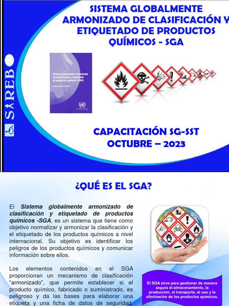 Sistema Globalmente Armonizado Sga, Etiquetado y Almacenamiento de Productos Químicos ...