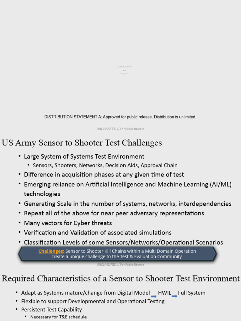 2 4 Sensor To Shooter Kill Chain Brief LeSueur Turner | PDF ...