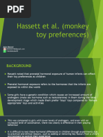 Hassett Et Al. (Monkey Toy Preferences) Notes | PDF | Toys | Gender
